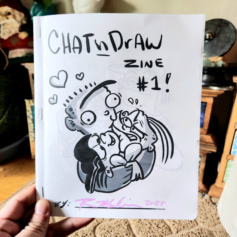 🌟 Chat n Draw Zine #1 🌟 signed! – Plantasma Floria